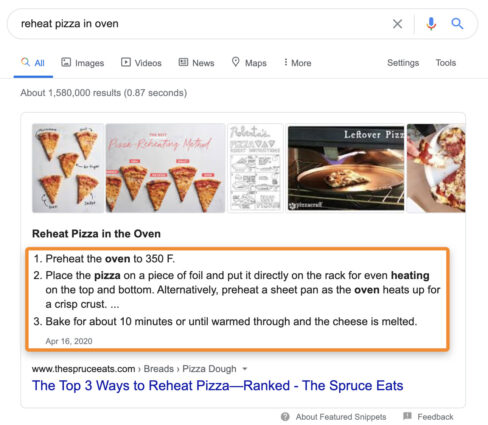 Wie man für Googles Featured Snippets optimiert