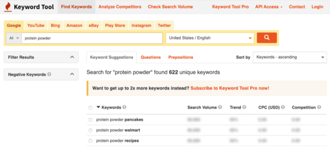 10 Herramientas gratuitas para hacer keyword research