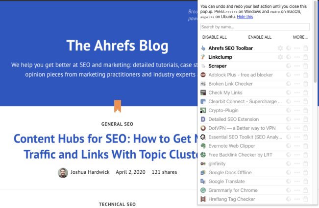 Las 26 Mejores Extensiones Gratuitas de Chrome para SEOs (Probadas)