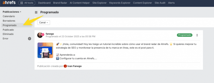 Cómo programar publicaciones en Instagram (paso a paso)