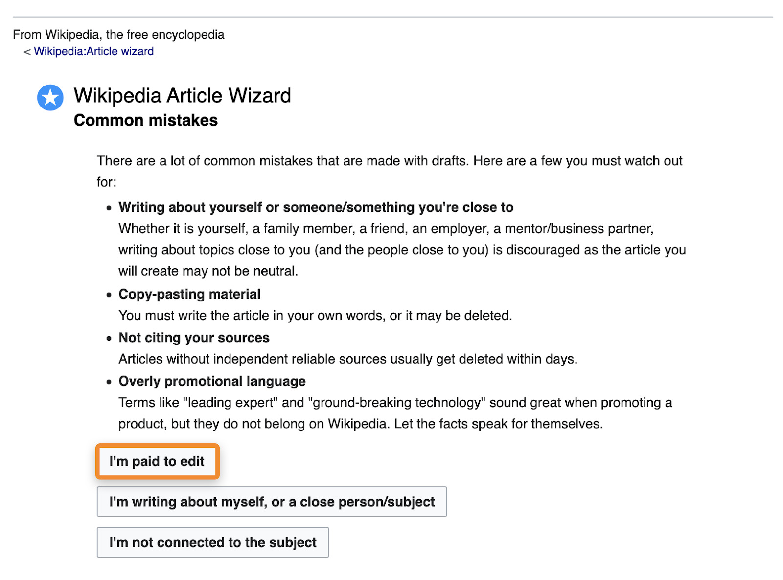 How To Start Wikipedia Page Lackbowl