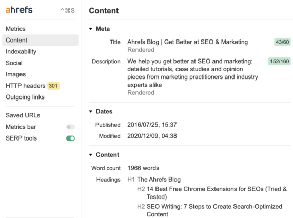 What Can You Do With Ahrefs’ SEO Toolbar?