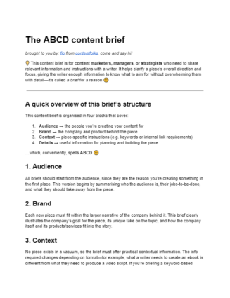 How to Create Content Briefs (with 6 Templates)