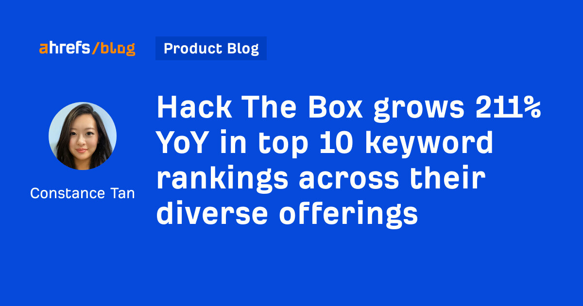 Hack The Box grows 211% YoY in top 10 keyword rankings across their ...