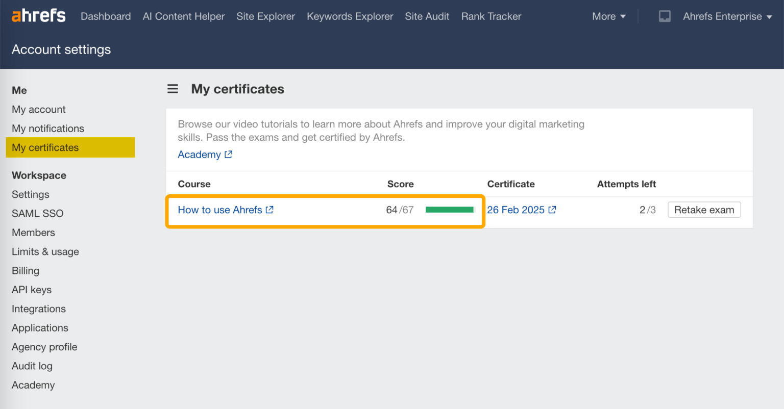Ahrefs Certification: What To Expect and How It Works