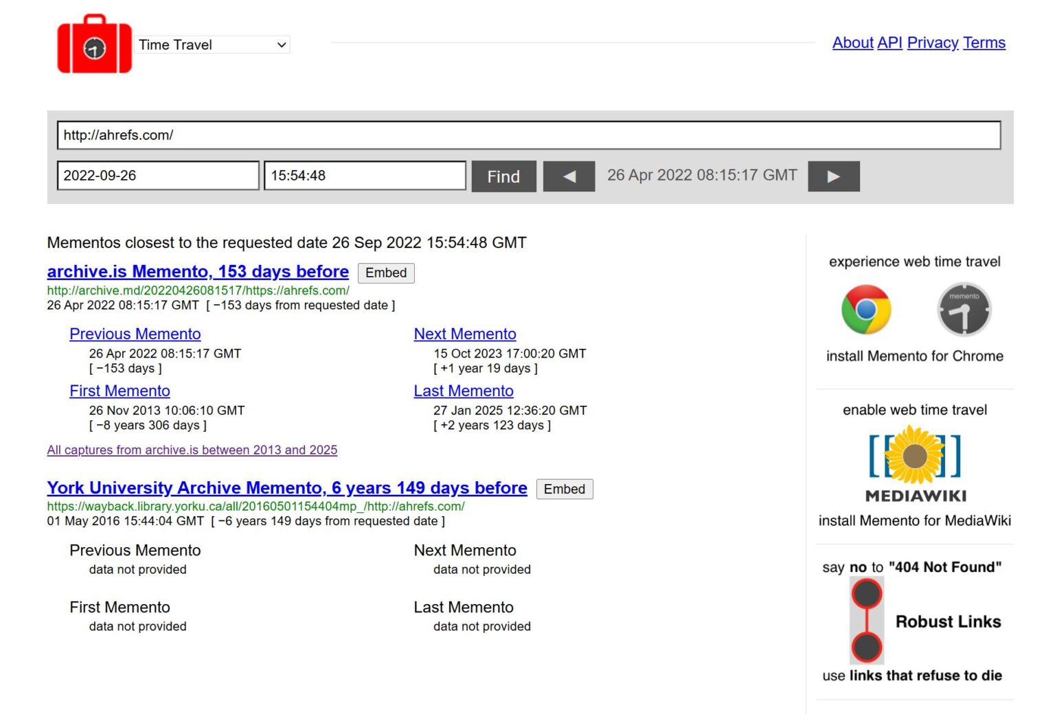 My Favorite Wayback Machine Alternatives